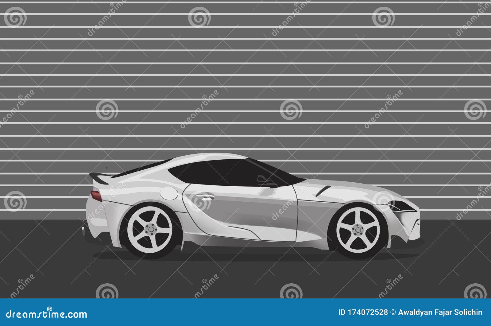 Vector Toyota Supra FT1 Illustrator Stock Illustration - Illustration ...