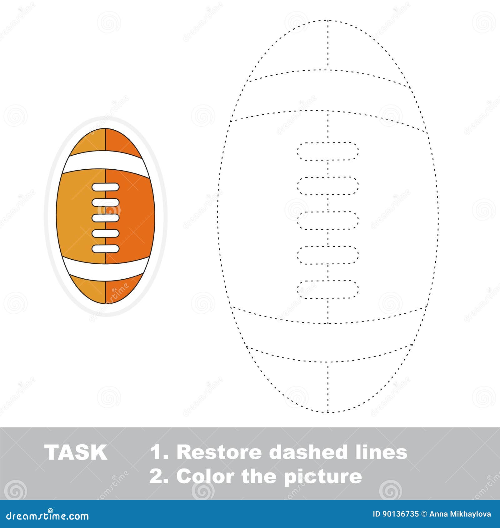 Vector Trace Educational Tracing Game for Preschool Kids. Stock Vector ...