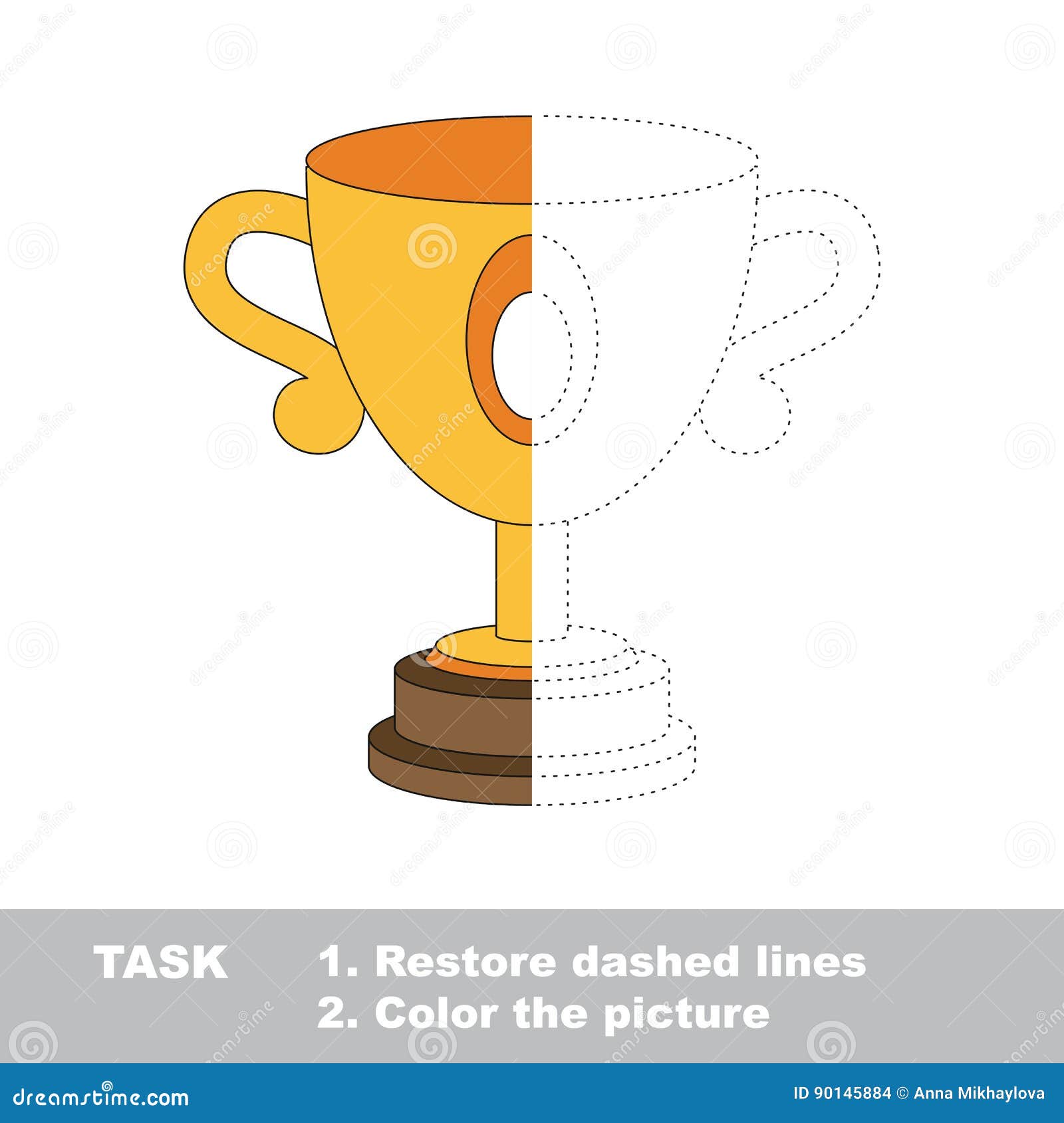 Vector Trace Game for Kids. Stock Vector - Illustration of mental ...