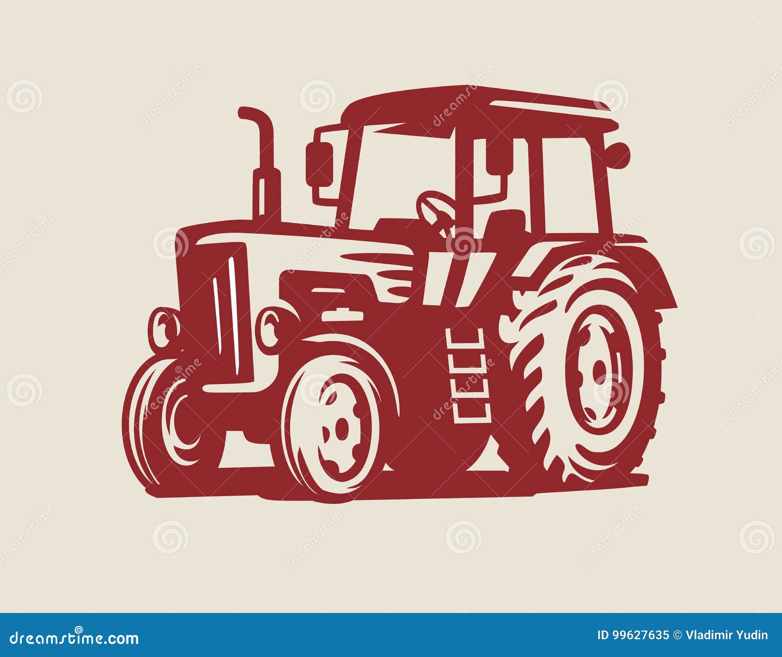 Vector Tractor And Combine Harvester Icons | CartoonDealer.com #34987336