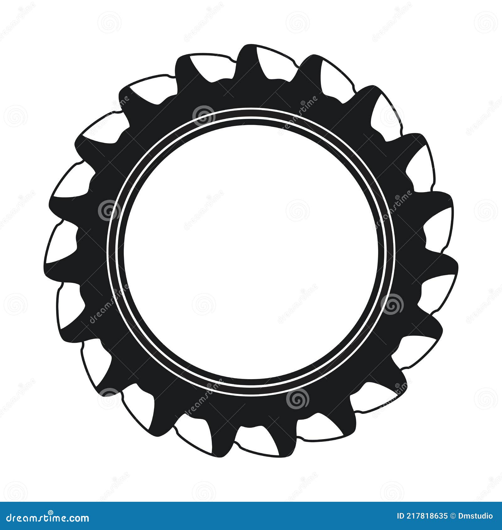 Set Of Tractor Tire Cartoon Icon Design Template With Various Models ...