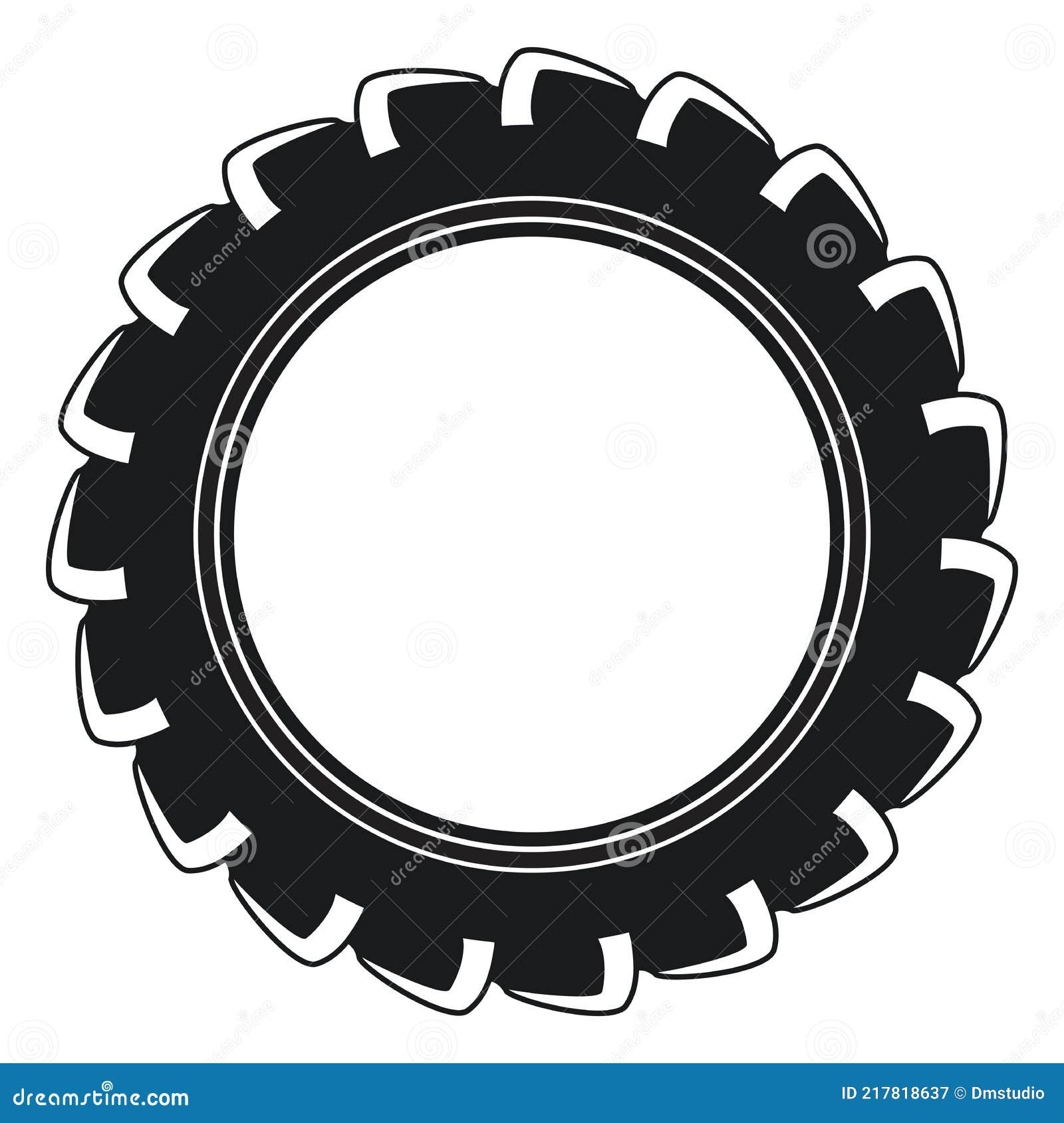 Vector tractor tire stock vector. Illustration of background - 217818637