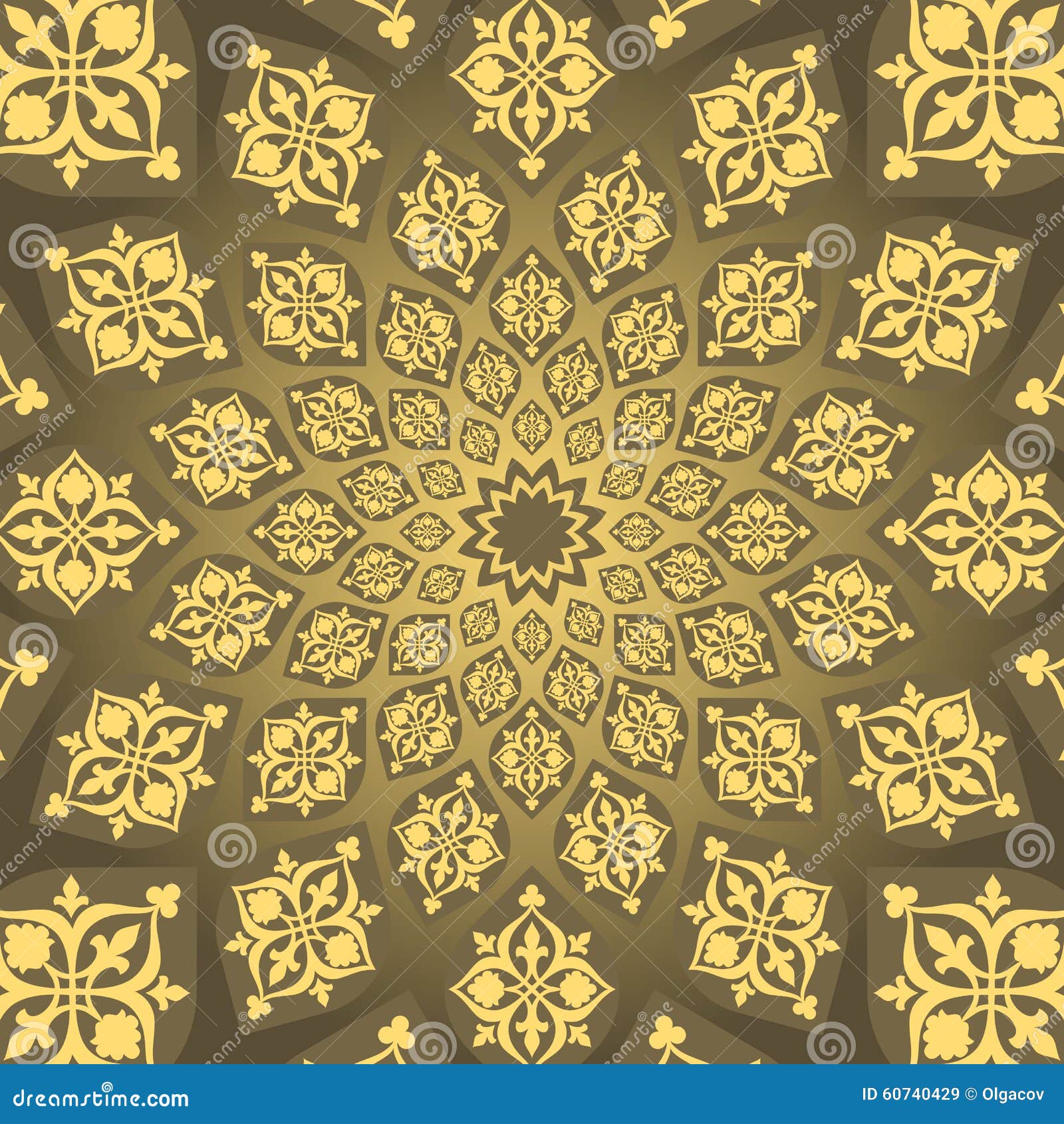 Vector Traditional Muslim Ornament Stock Vector - Illustration of ...
