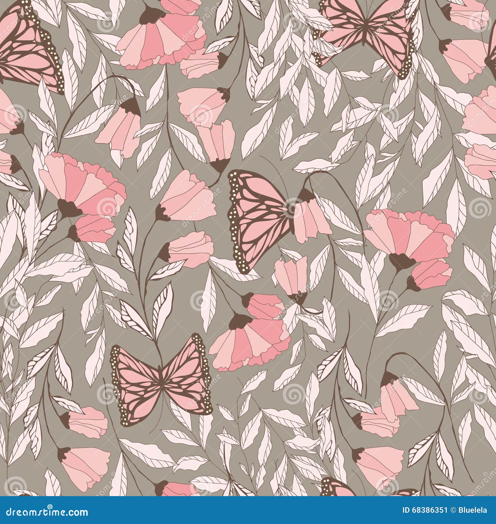 Monarch Butterflies Border Stock Illustration | CartoonDealer.com #20373334