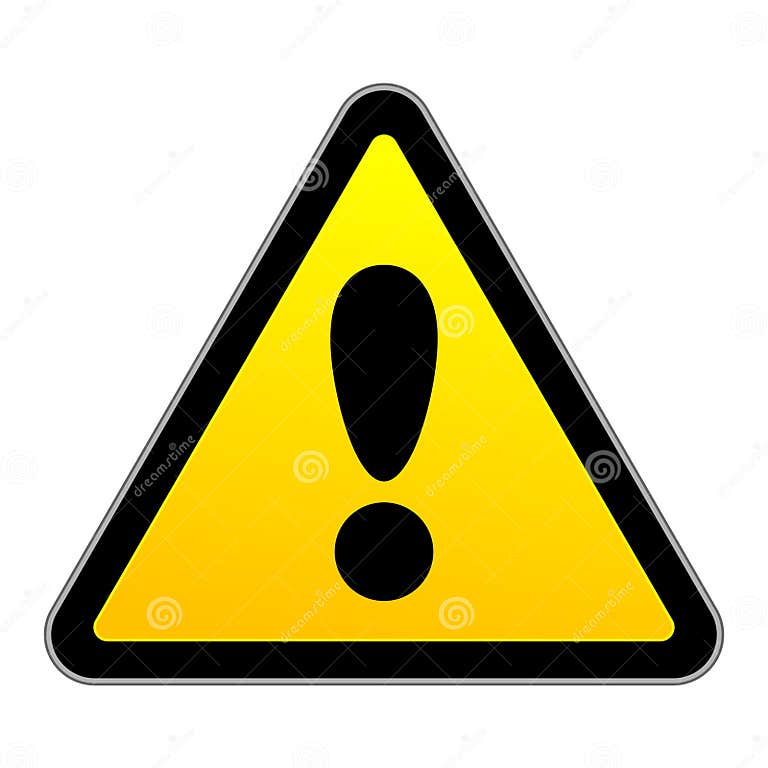 Vector Traffic Attention Sign Stock Vector - Illustration of caution ...