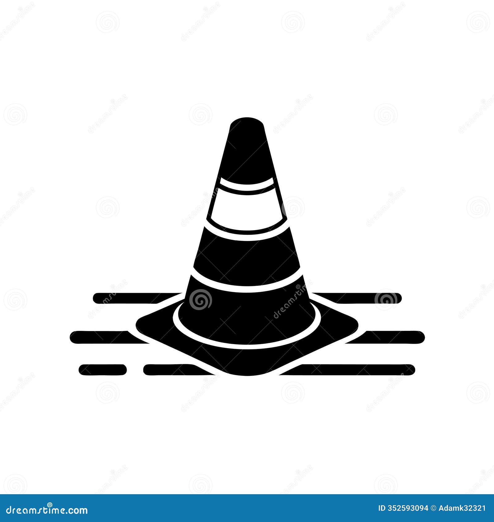 Vector Traffic Cone Safety for Construction Signage and Roadwork Design ...