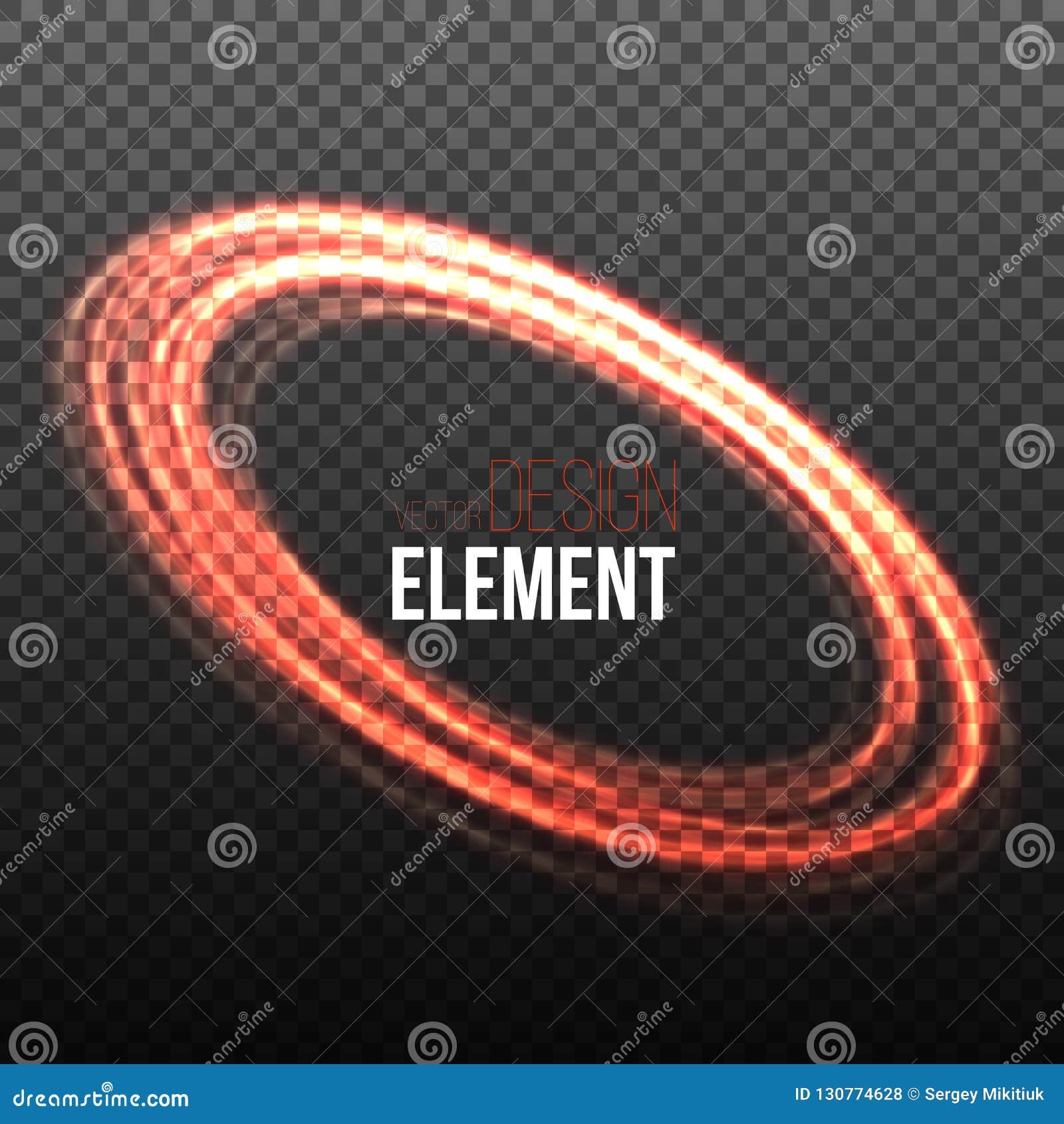 Vector Circle with Light Effect Stock Vector - Illustration of flying ...