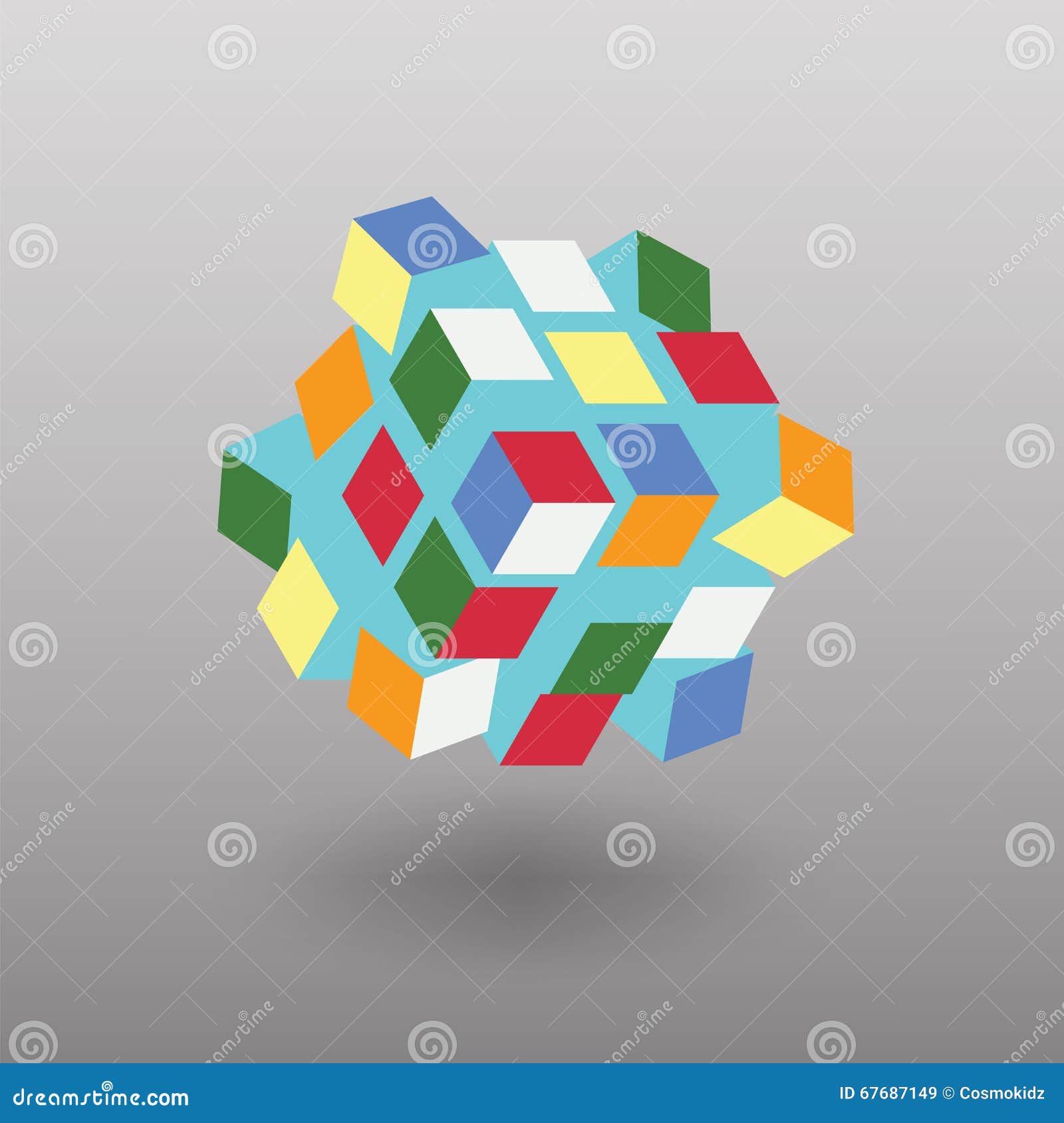 Vector Transformer Cube Similar To Rubik S Cube Stock Illustration