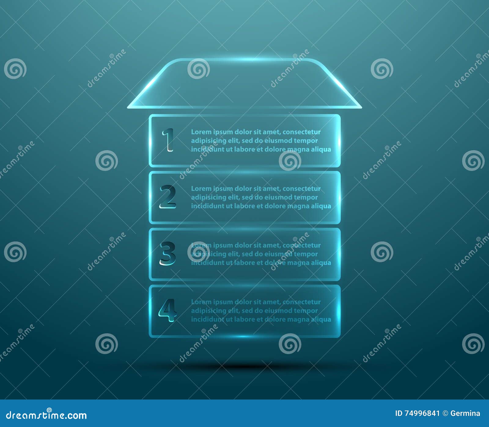 Vector Transparent Buttons in the Shape of House Stock Vector ...