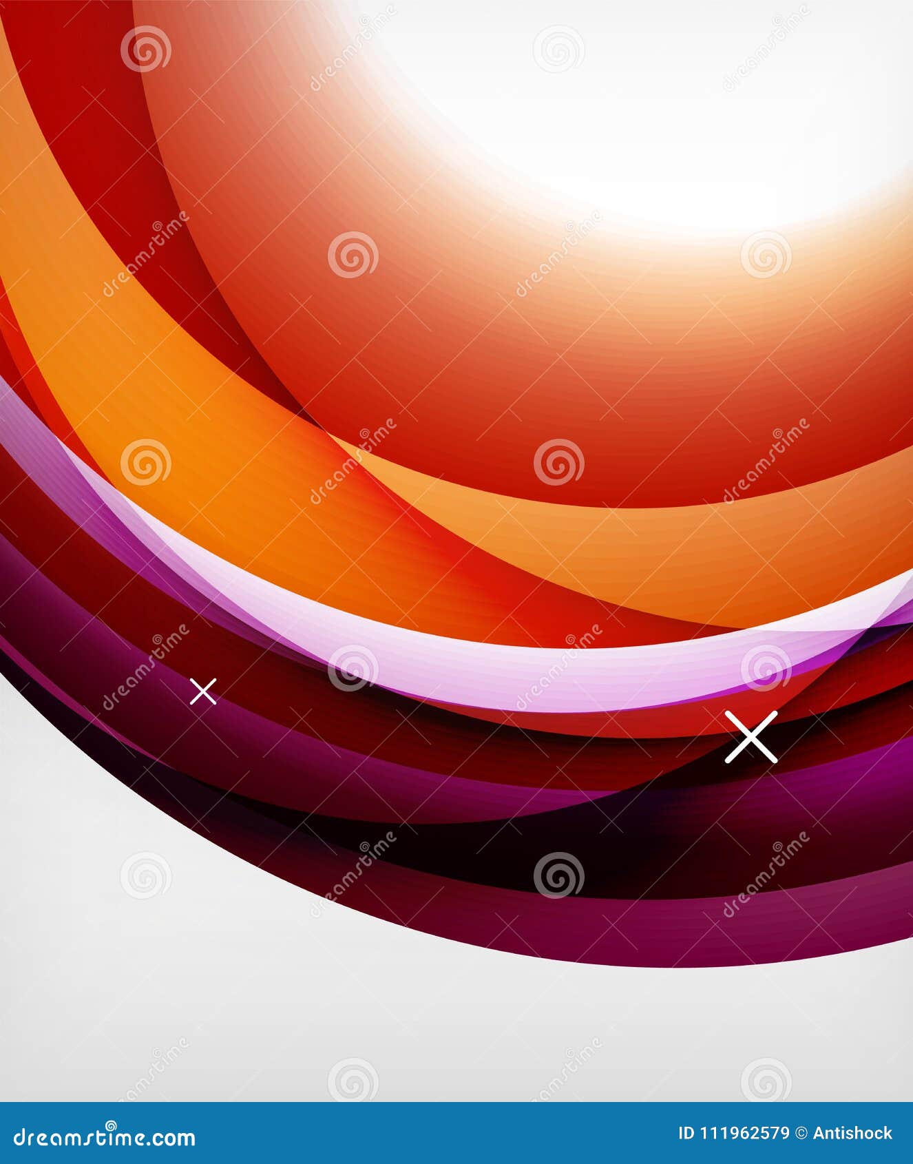 Vector Transparent Color Wave Lines Abstract Background, Glossy Glass ...