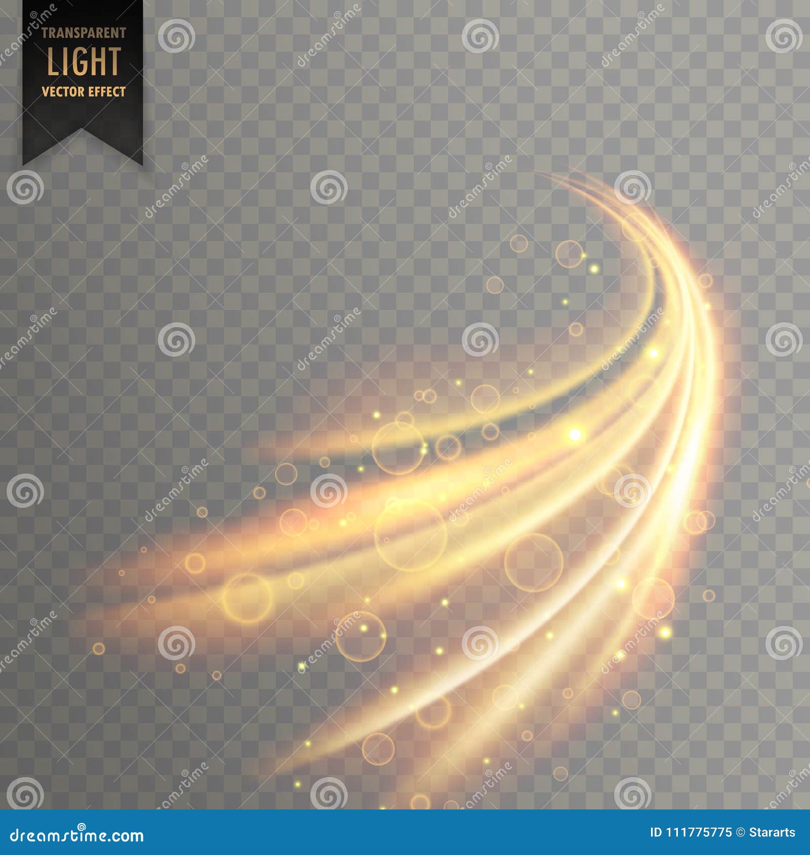 Vector Transparent Light Shimmer Effect Background Stock Vector ...