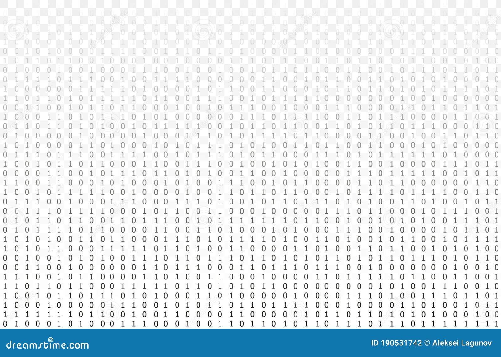 Vector Transparent Matrix Data Background Template, Black and White ...