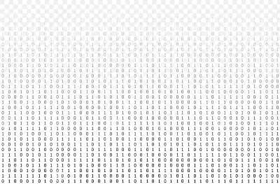 Vector Transparent Matrix Data Background Template, Black and White ...