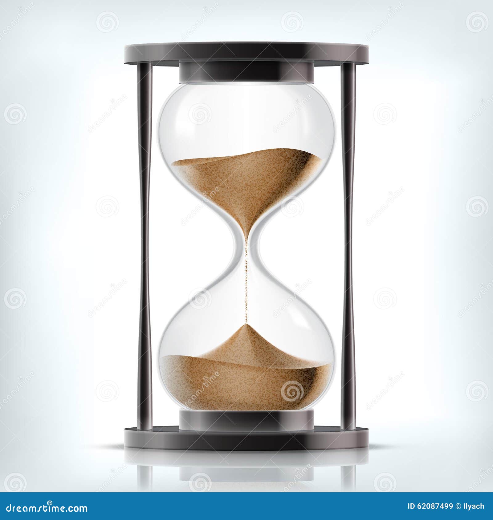 Sand Hourglass Time, Clock, Watch Icon. Concept Of UI Design Elements ...