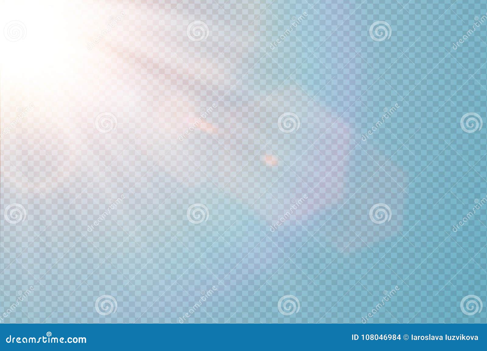 Vector Transparent Sunlight Special Lens Flare. Abstract Diagonal Sun ...