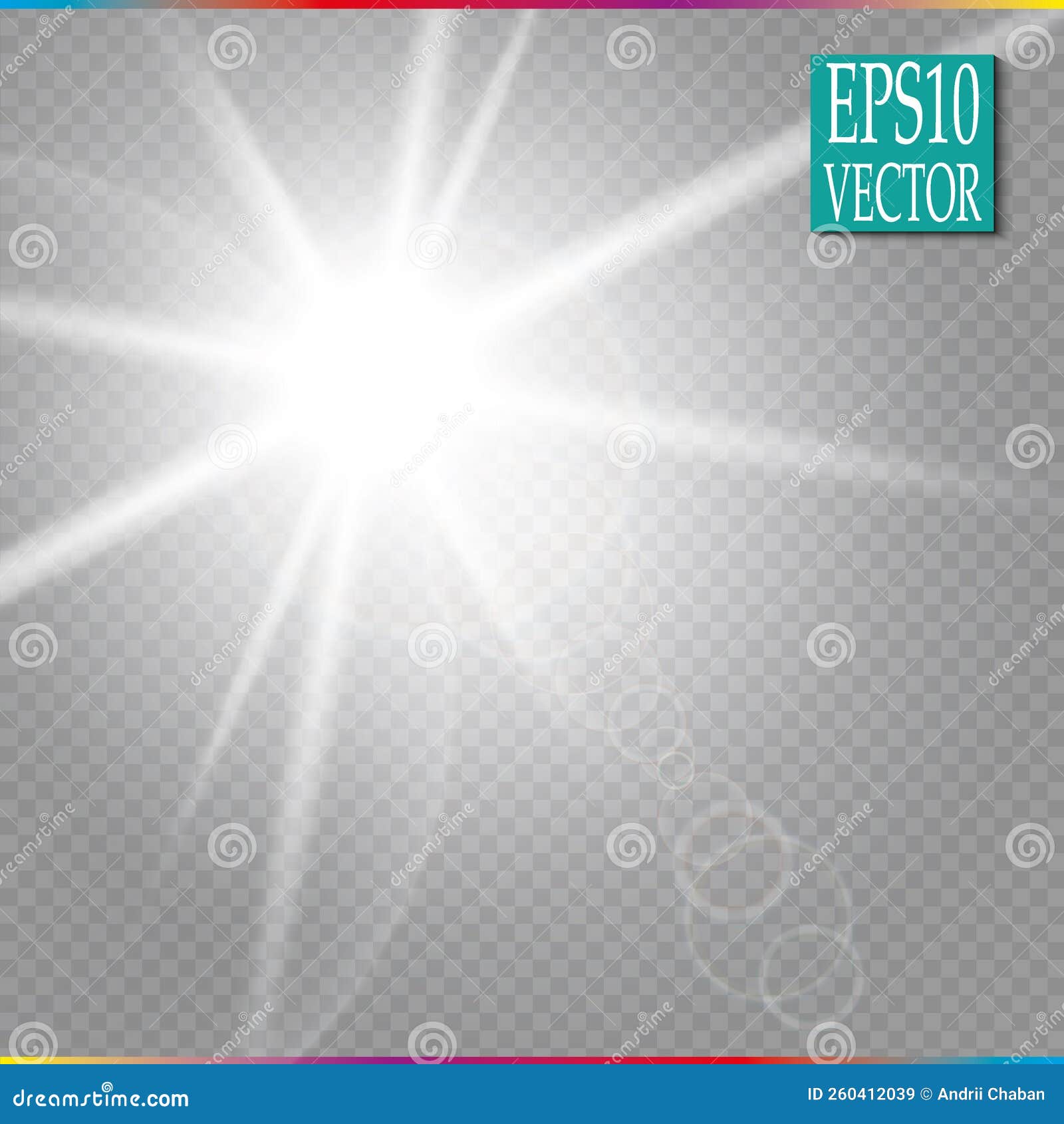 Vector Transparent Sunlight Special Lens Flare Light Effect. Stock ...