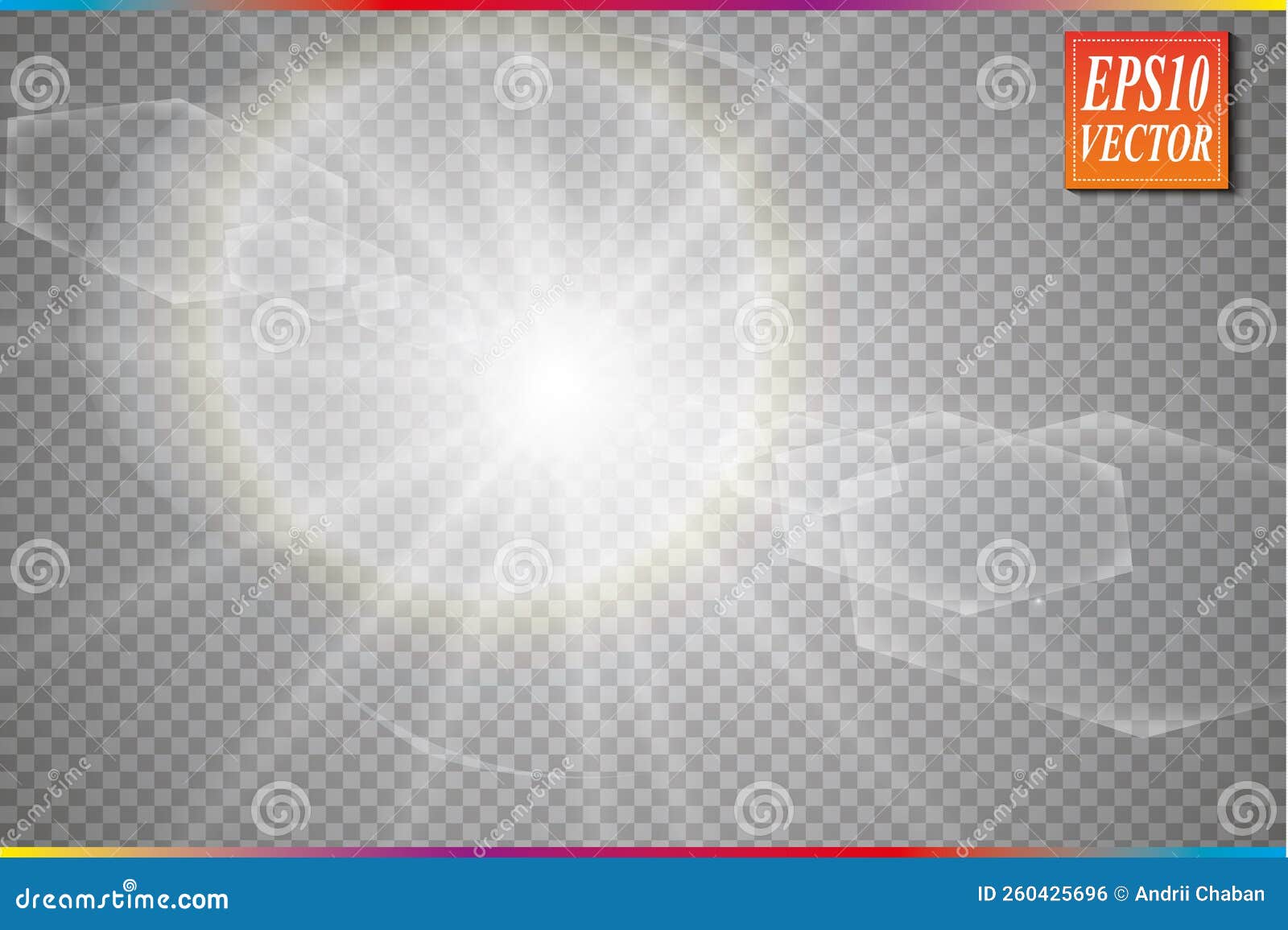 Vector Transparent Sunlight Special Lens Flare Light Effect. Stock ...