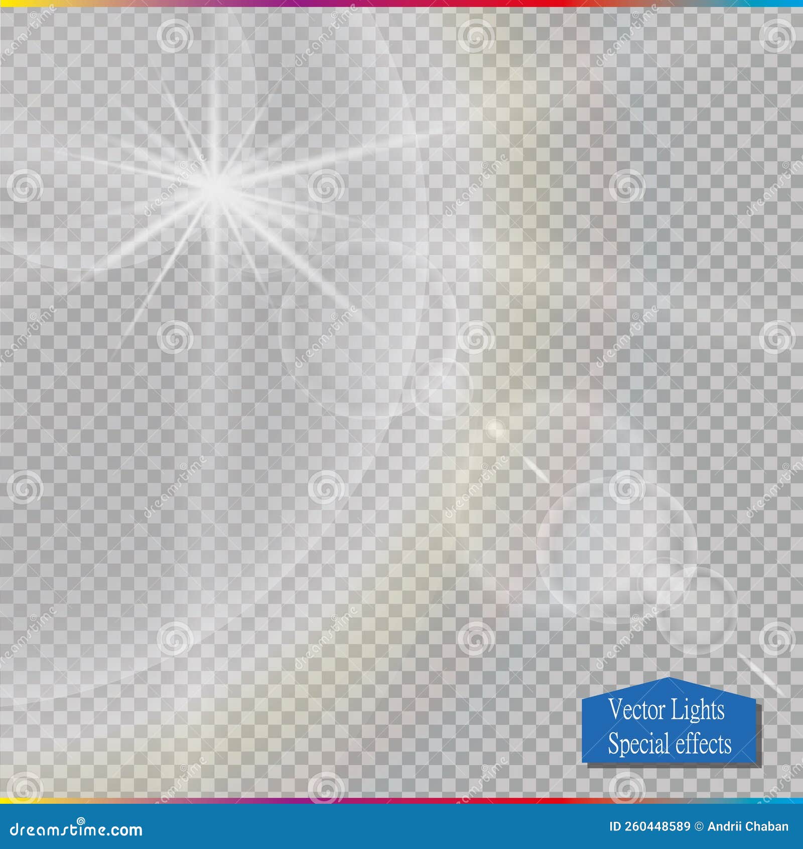 Vector Transparent Sunlight Special Lens Flare Light Effect. Stock ...