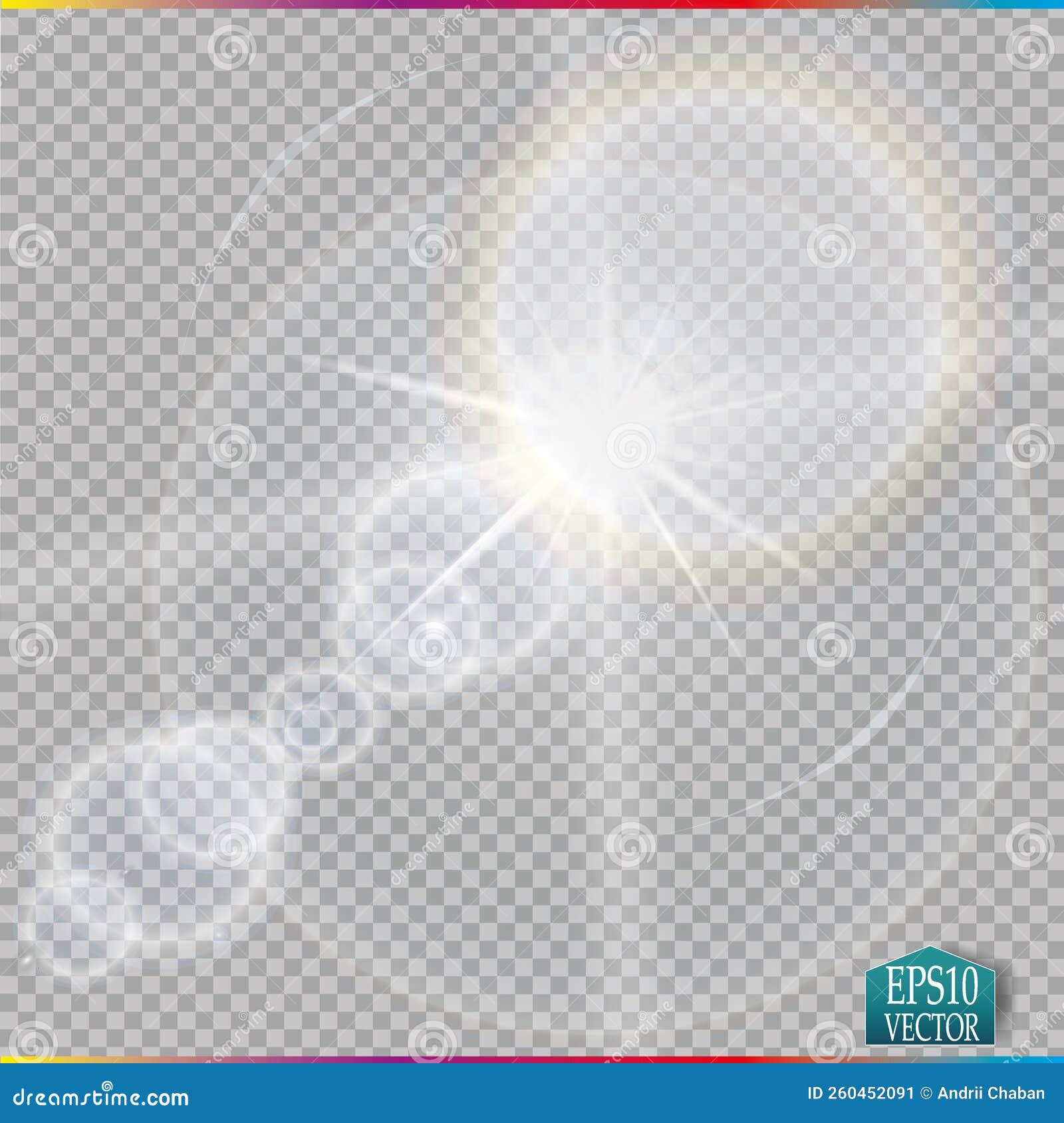 Vector Transparent Sunlight Special Lens Flare Light Effect. Stock ...