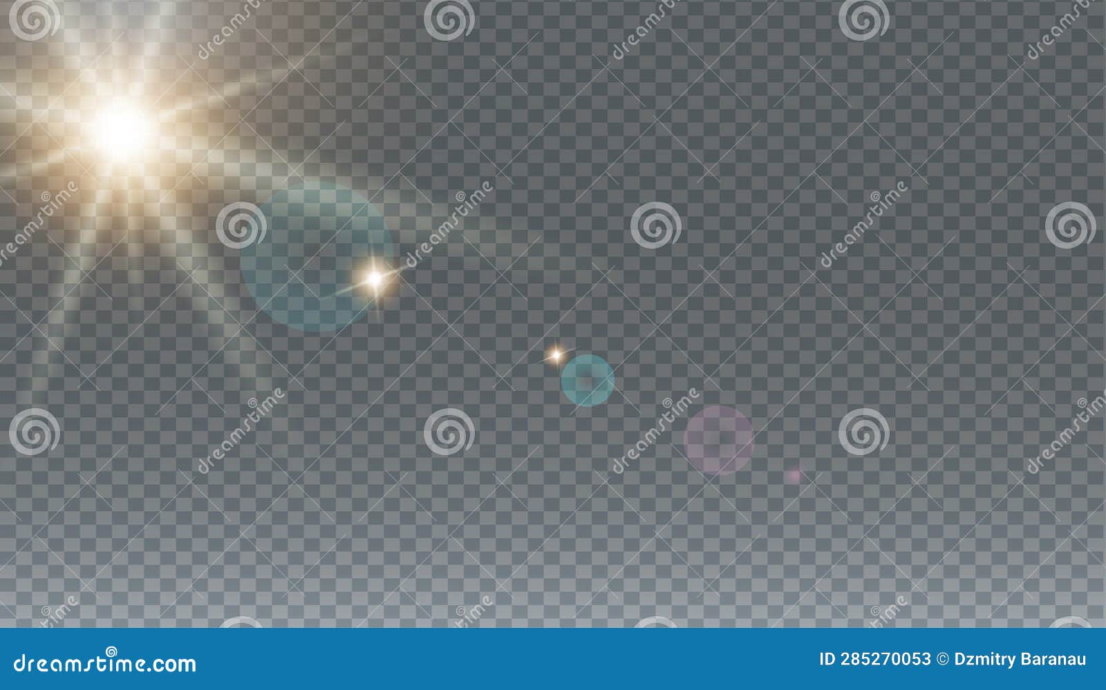 Vector Transparent Sunlight Special Lens Flare Light Effect. Bright ...