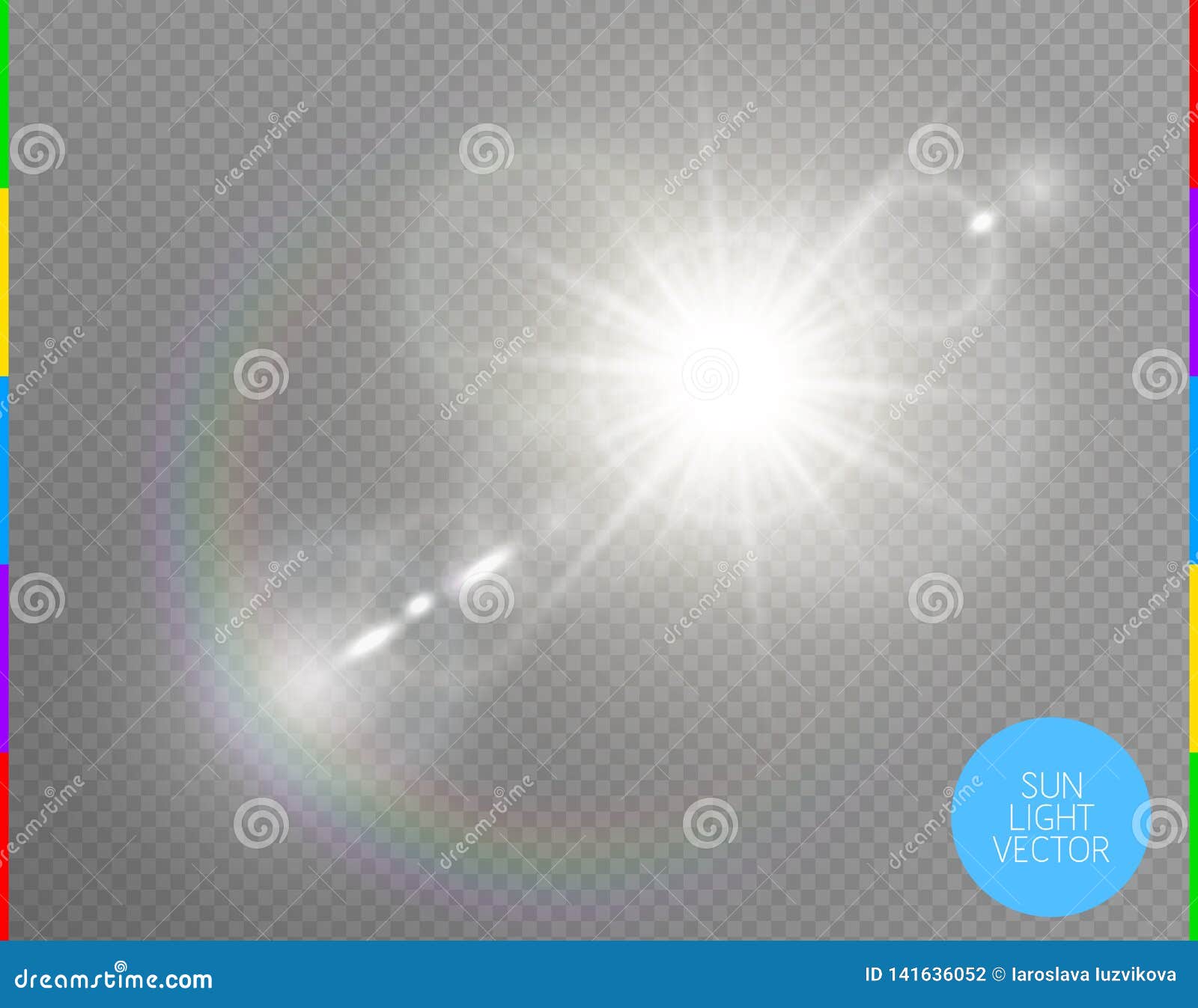 Vector Transparent Sunlight Special Lens Flare Light Effect. Isolated ...