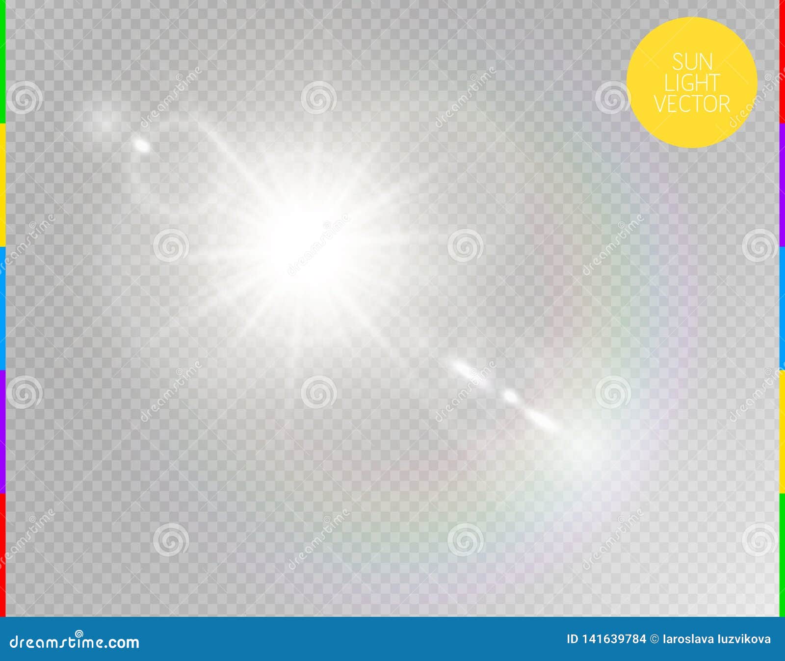 Vector Transparent Sunlight Special Lens Flare Light Effect. Isolated ...