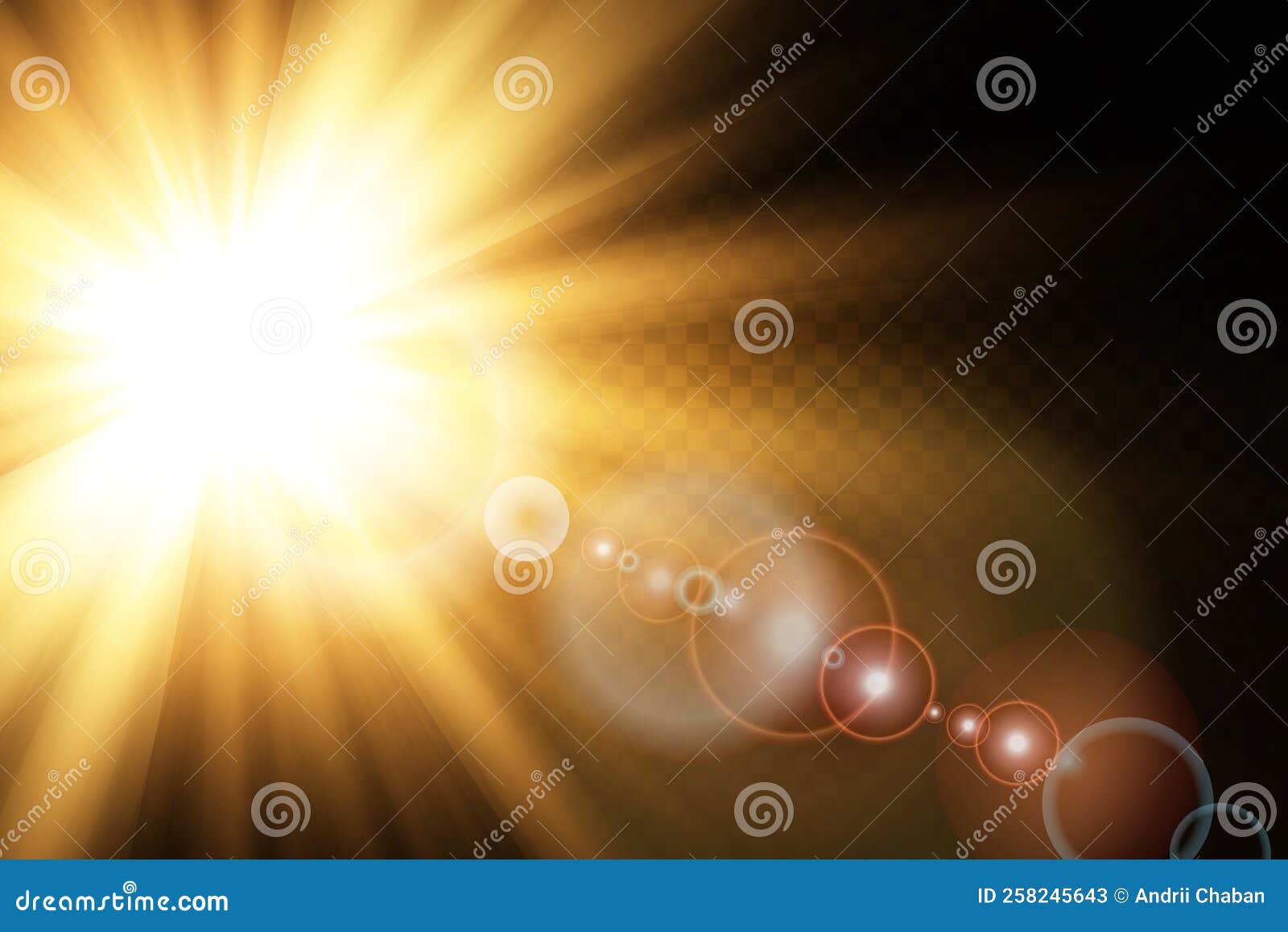 Vector Transparent Sunlight Special Lens Flare Light Effect. Sun Flash ...