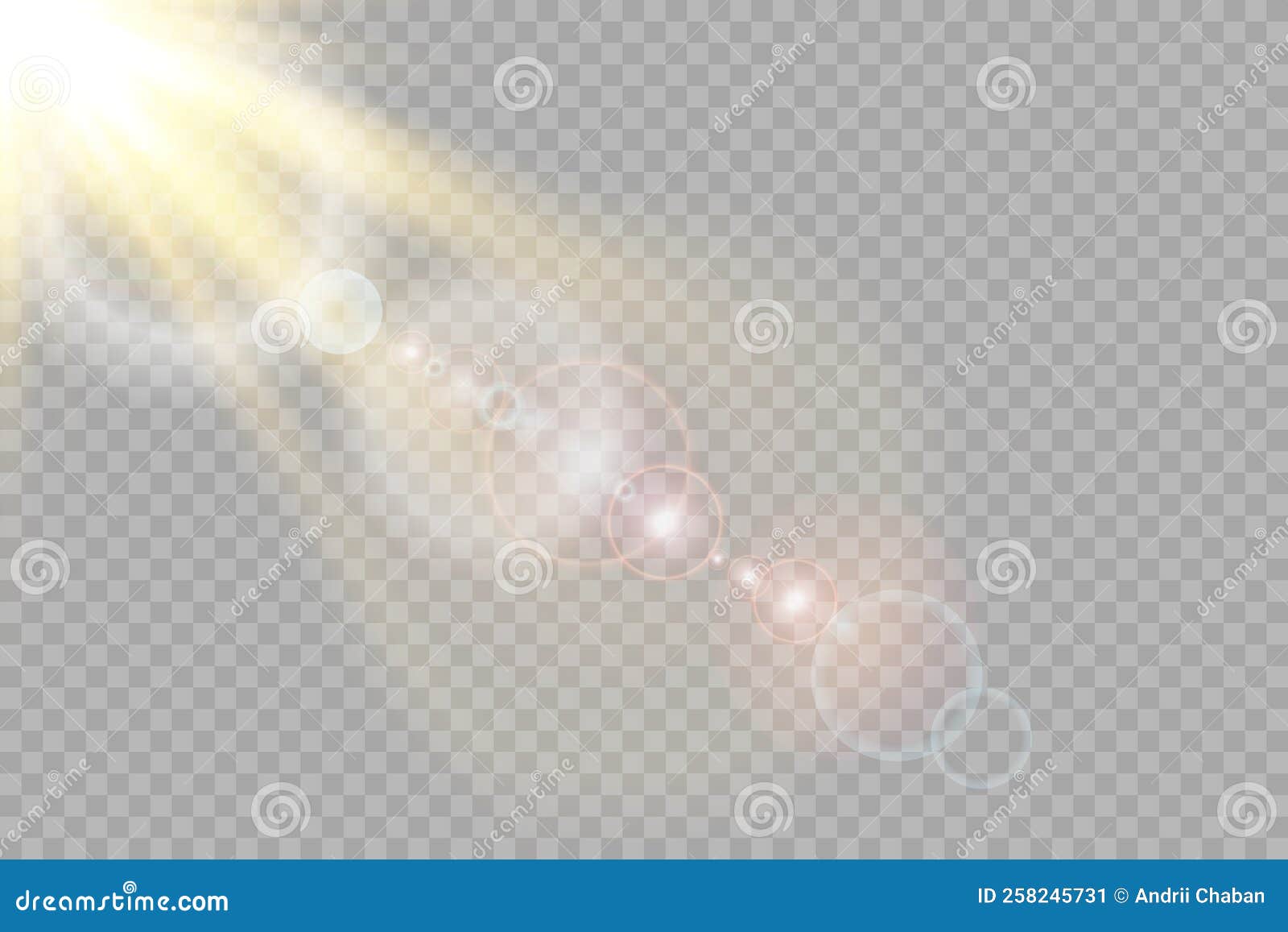 Vector Transparent Sunlight Special Lens Flare Light Effect. Sun Flash ...