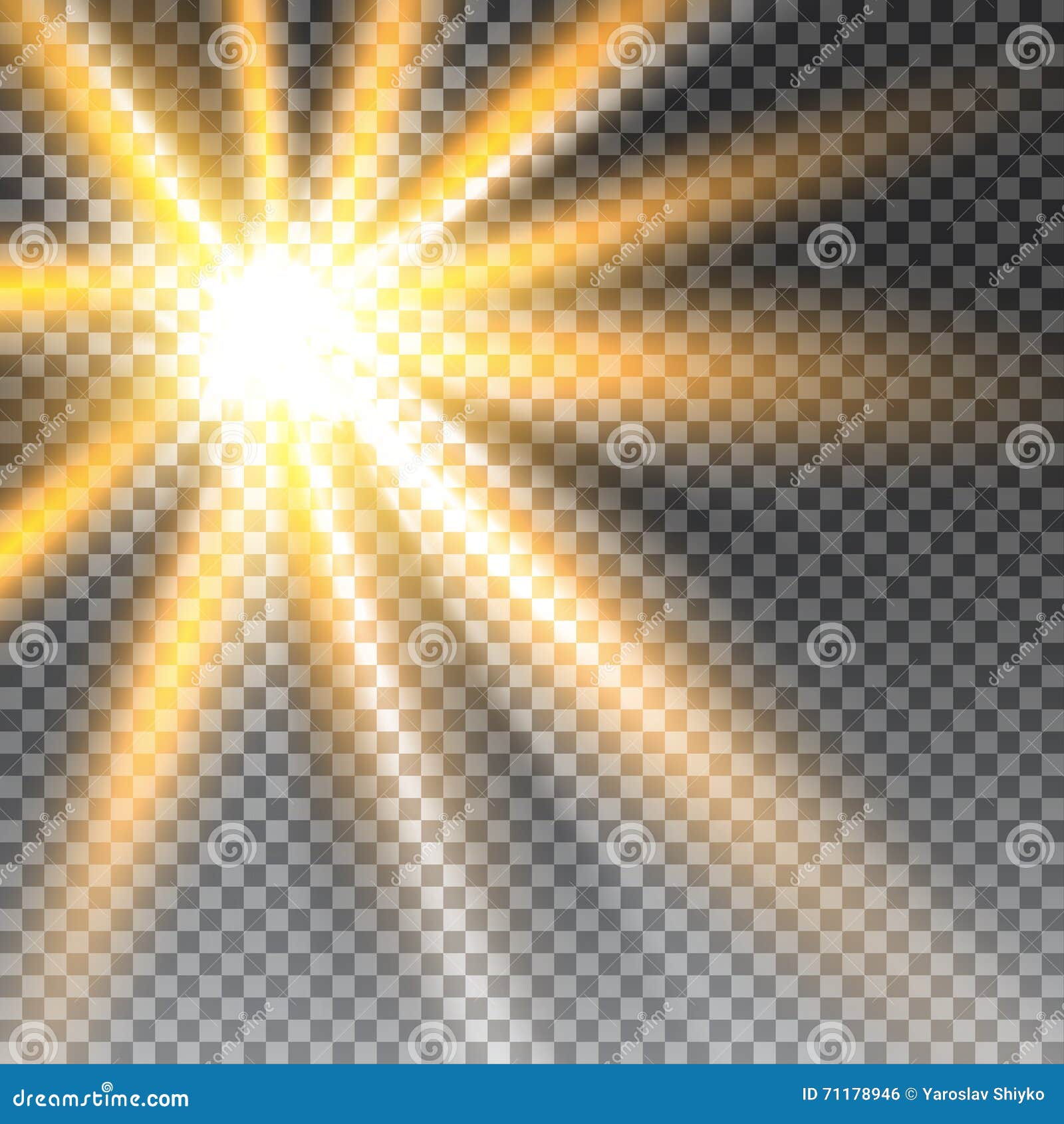 Vector Transparent Sunlight Special Lens Flare Light Effect. Stock ...
