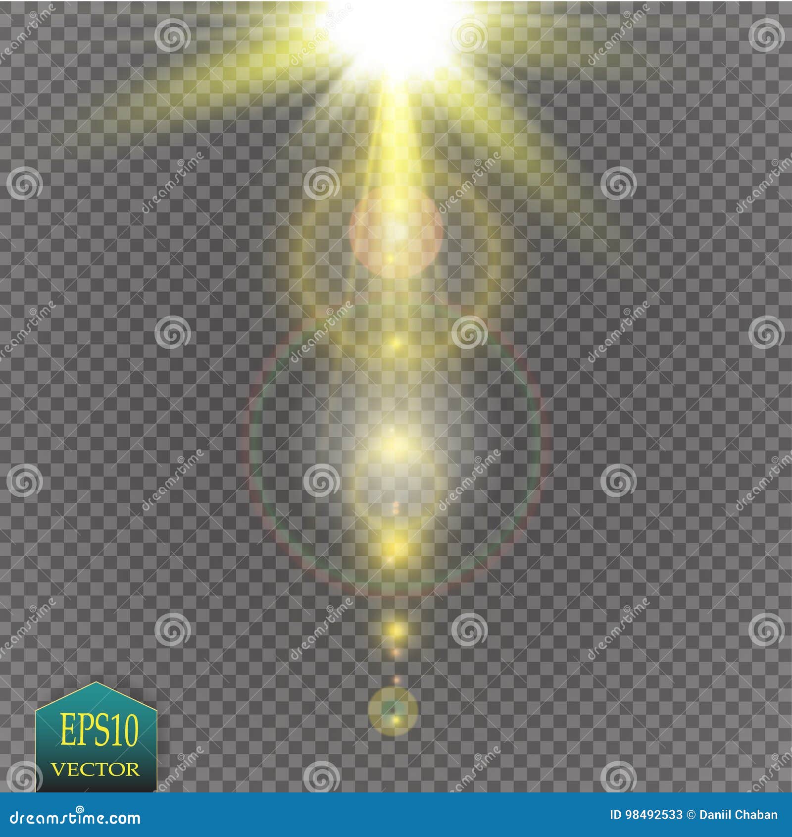 Vector Transparent Sunlight Special Lens Flare Light Effect. Sun Flash ...