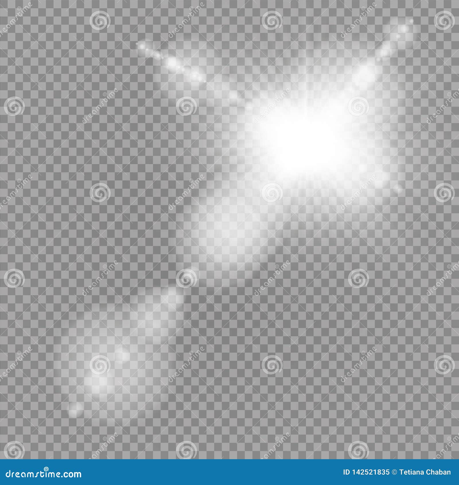 Vector Transparent Sunlight Special Lens Flare Light Effect. Sun Flash ...