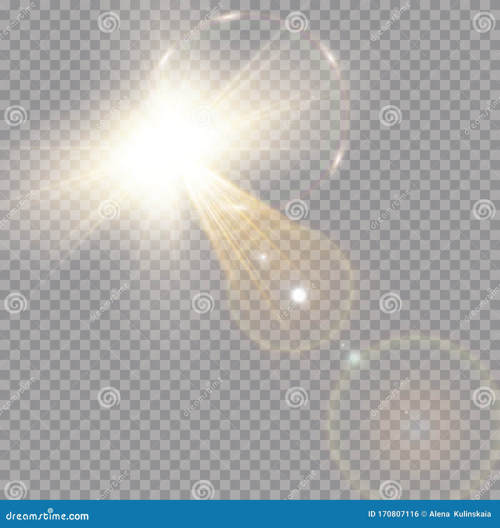 Vector Transparent Sunlight Special Lens Flare Light Effect. Sun Flash ...