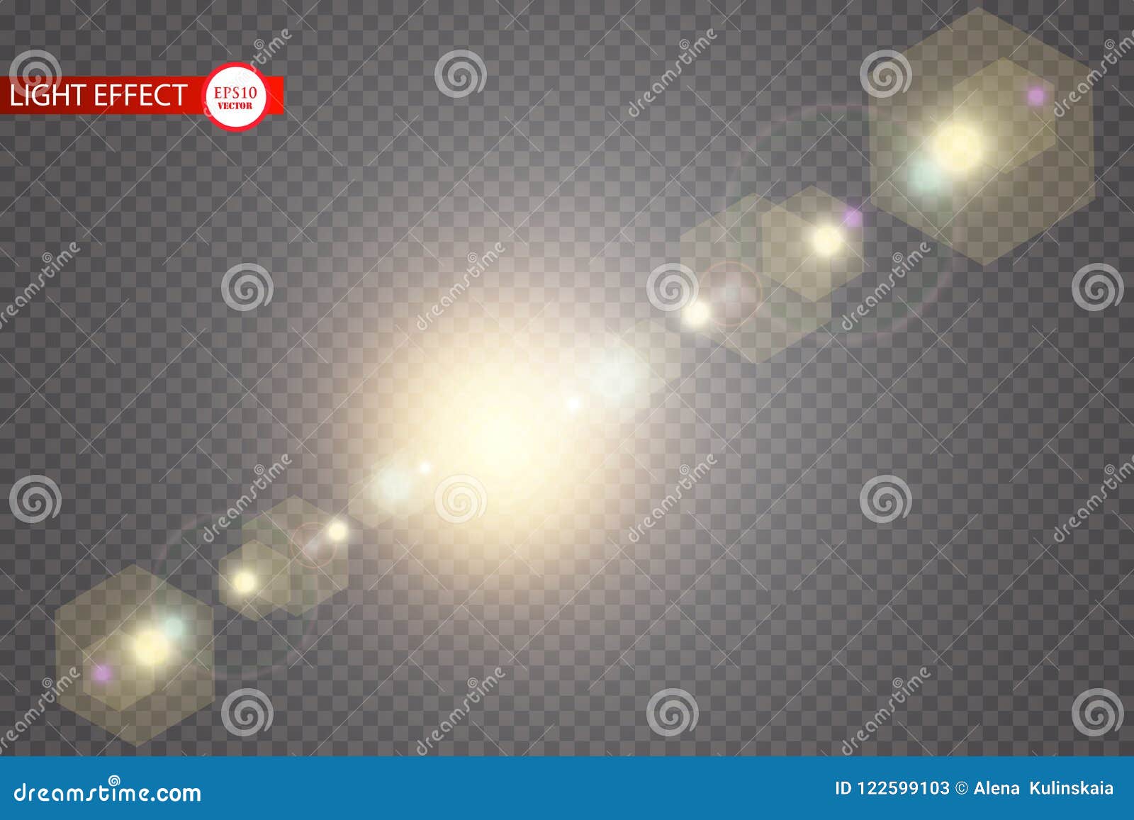 Vector Transparent Sunlight Special Lens Flare Light Effect. Sun Flash ...