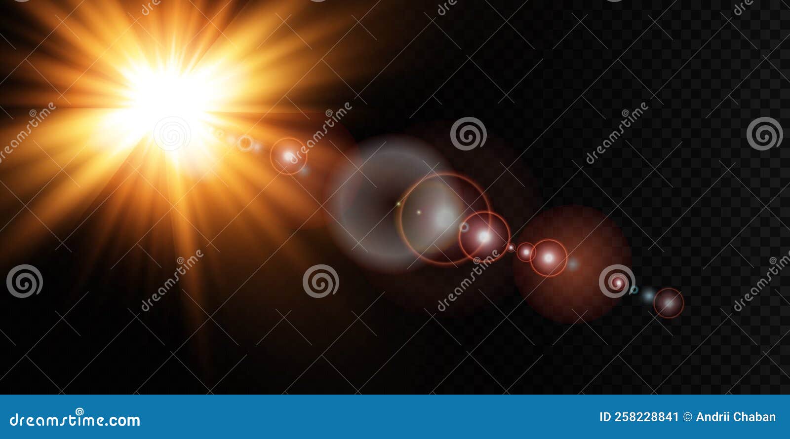 Vector Transparent Sunlight Special Lens Flare Light Effect. Sun Flash ...