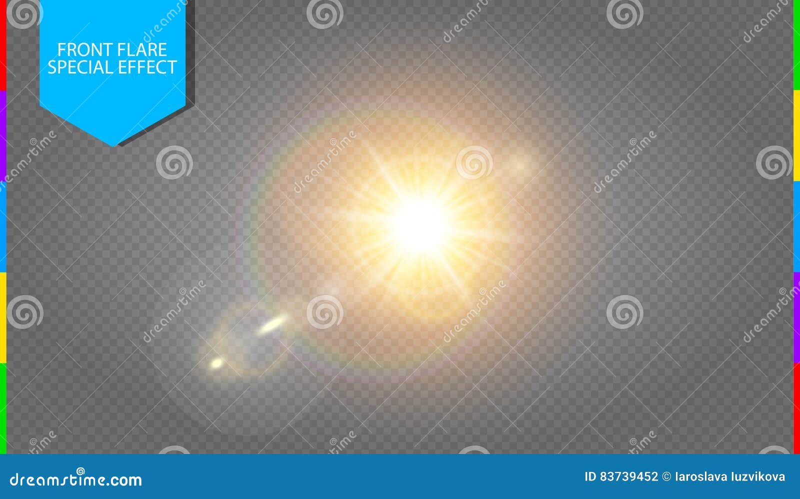 Vector Transparent Sunlight Special Lens Flare Light Effect ...