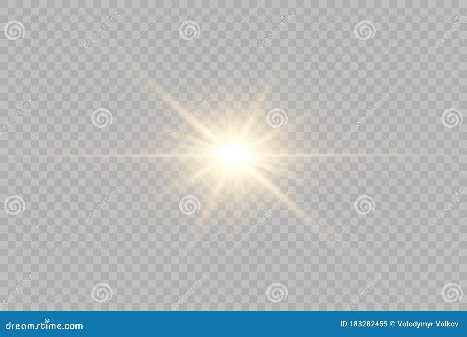 Vector Transparent Sunlight Special Lens Flash Light Effect.front Sun ...