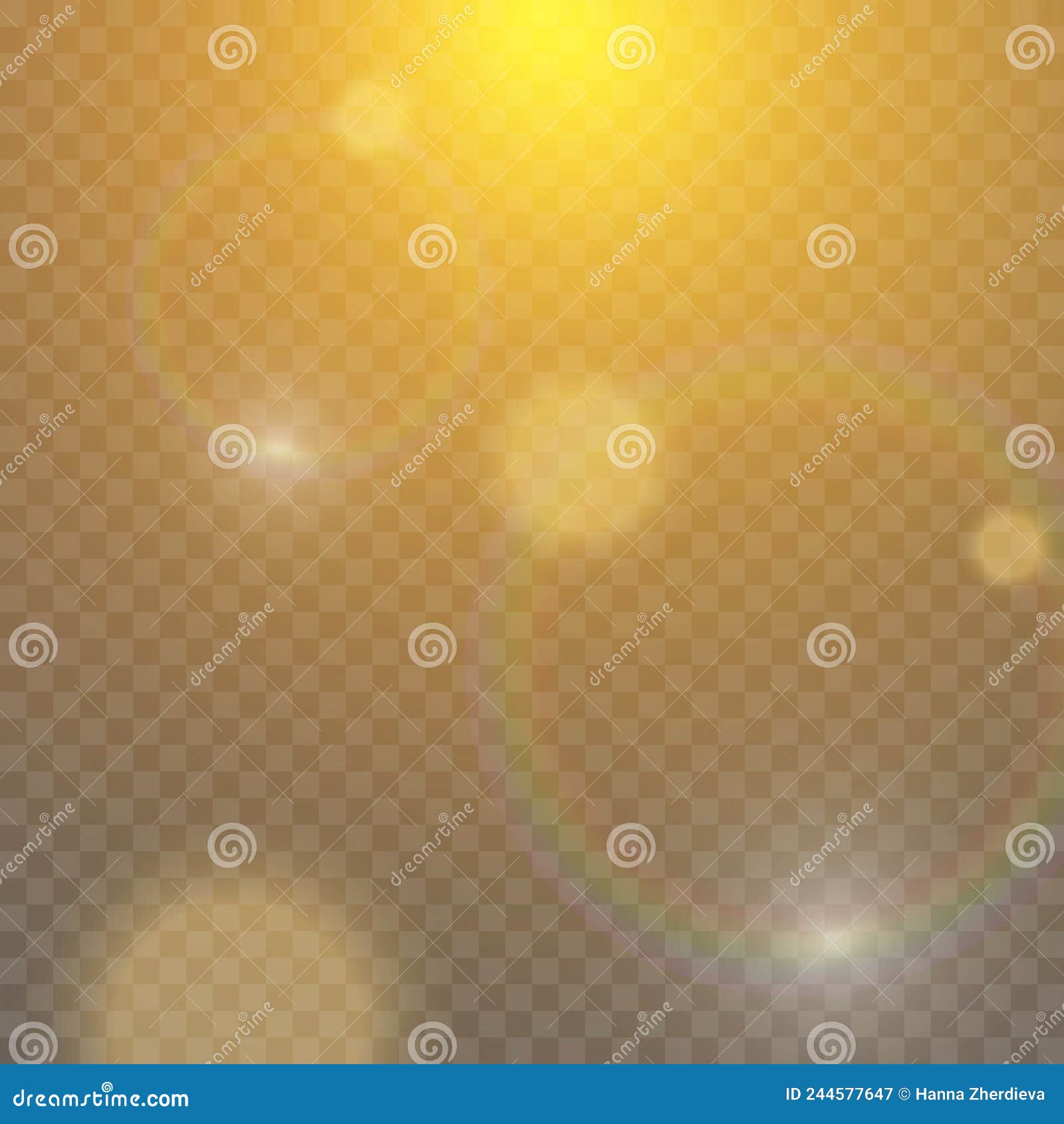 Vector Transparent Sunlight Special Lens Flash Light Effect.front Sun ...