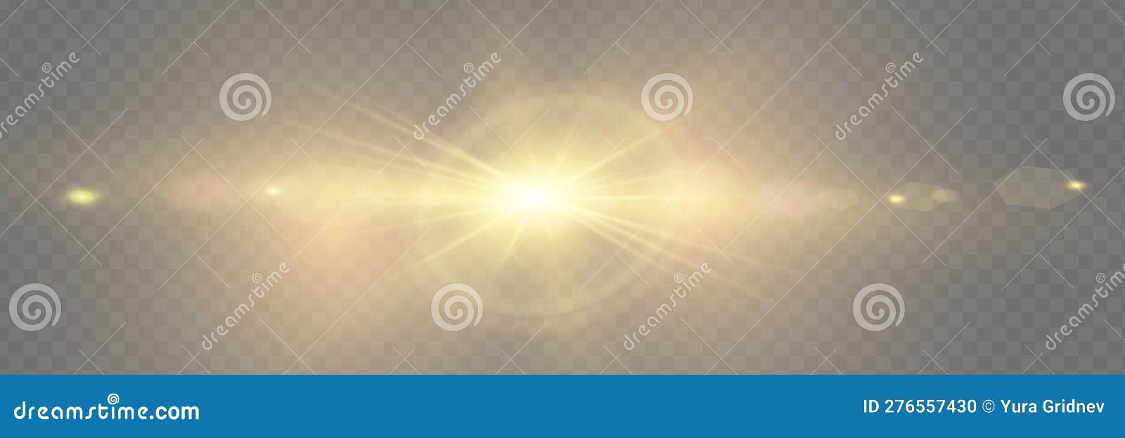 Vector Transparent Sunlight Special Lens Flash Light Effect.front Sun ...