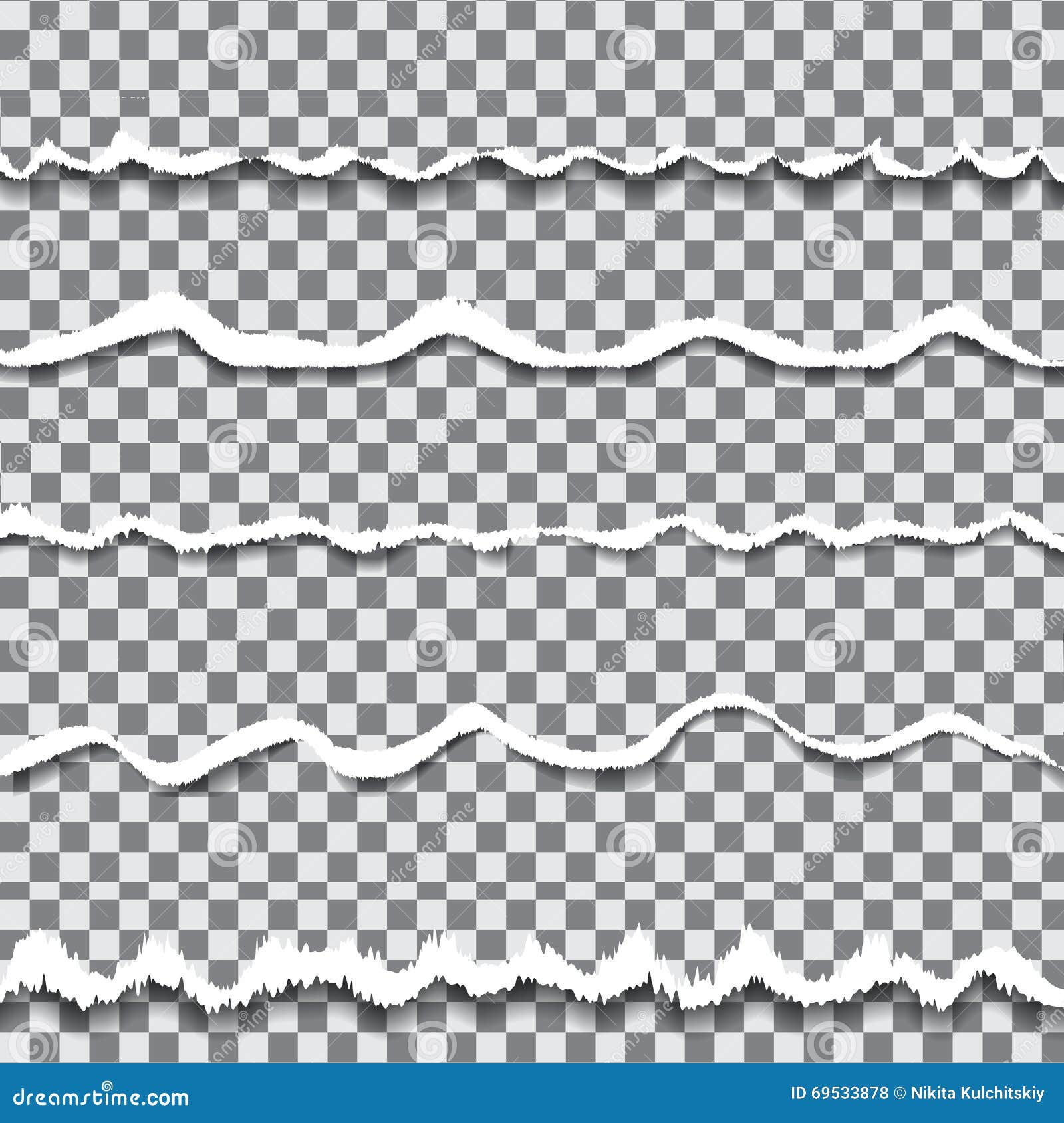 Vector Transparent Torn Paper Stock Illustration - Illustration of ...