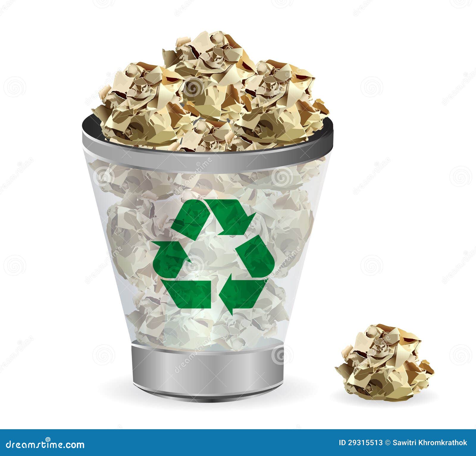 Paper Recycle Stickers Isolated On White Background. Recycle Symbol ...