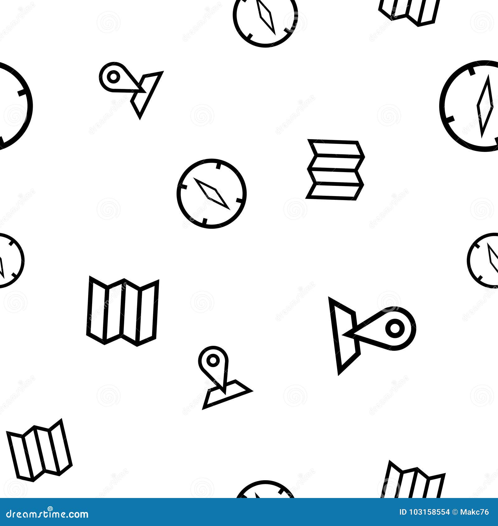 Vector Travel pattern stock vector. Illustration of tourism - 103158554