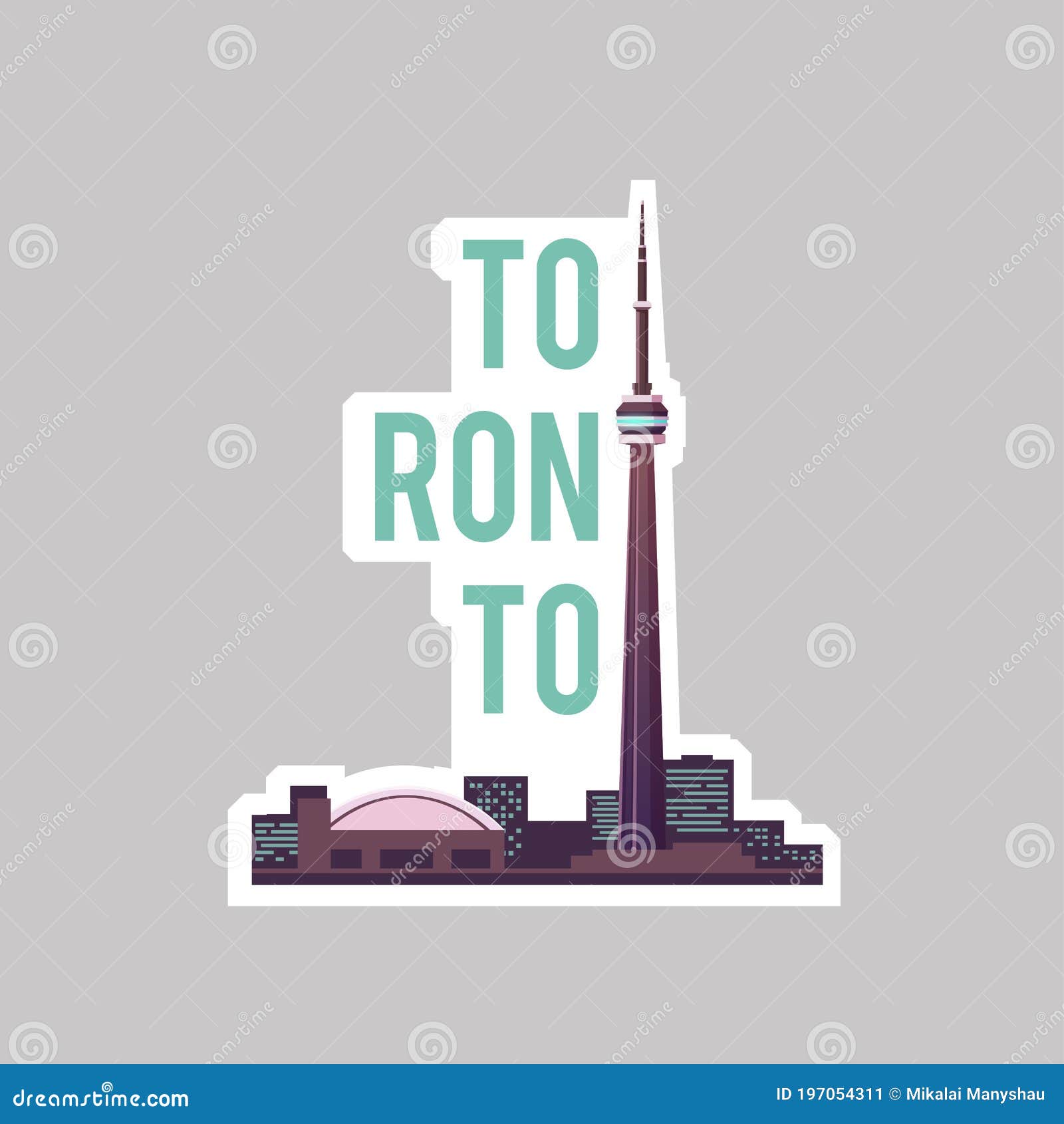 Vector travel sticker stock vector. Illustration of landmarks - 197054311