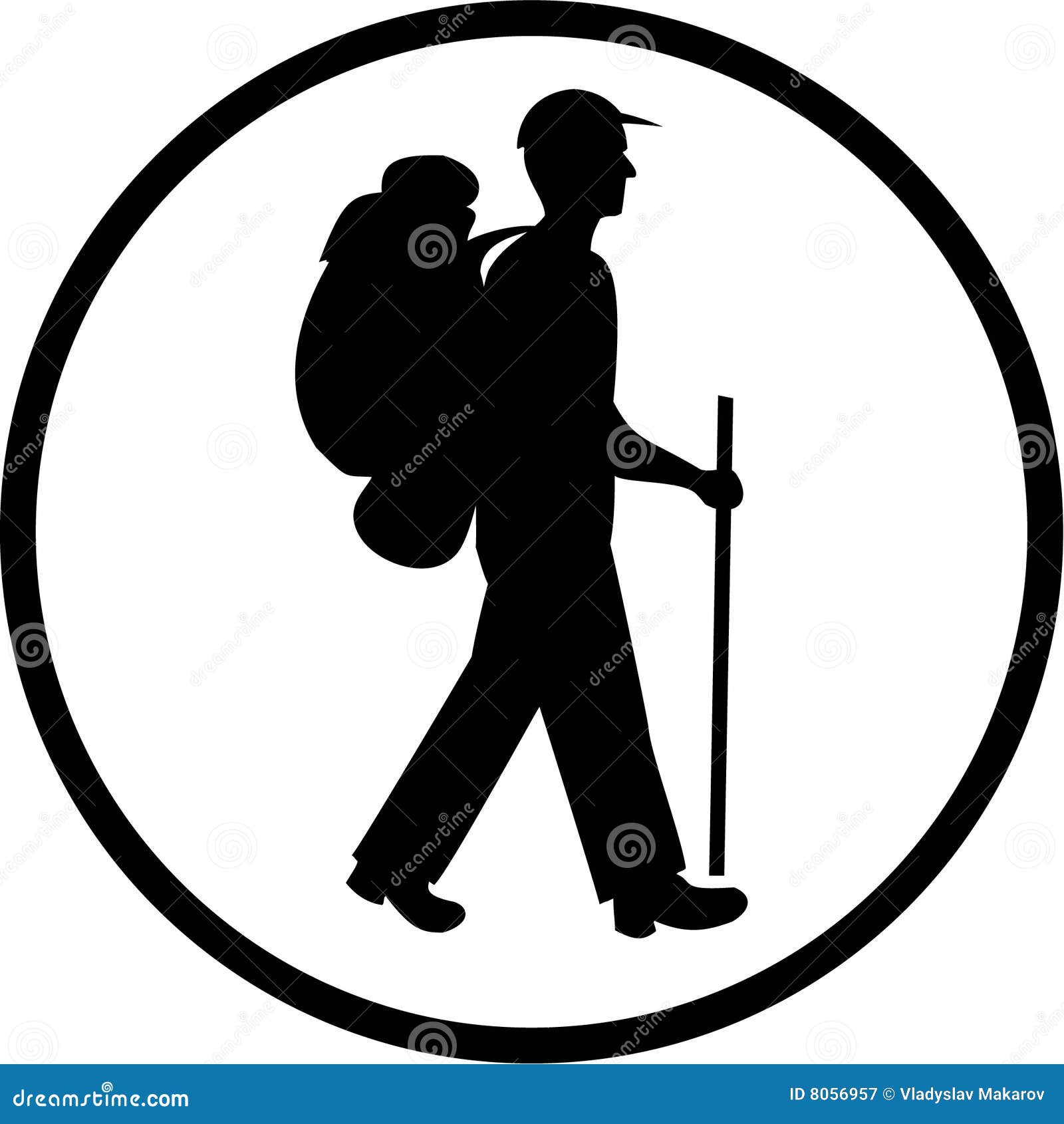 Vector traveller icon stock vector. Illustration of border - 8056957