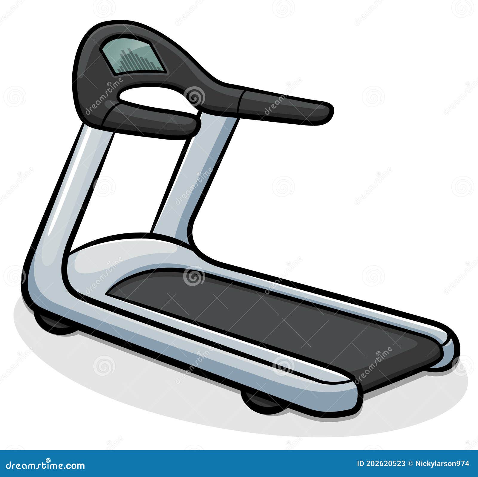 Vector Treadmill Running Machine Illustration Stock Vector ...