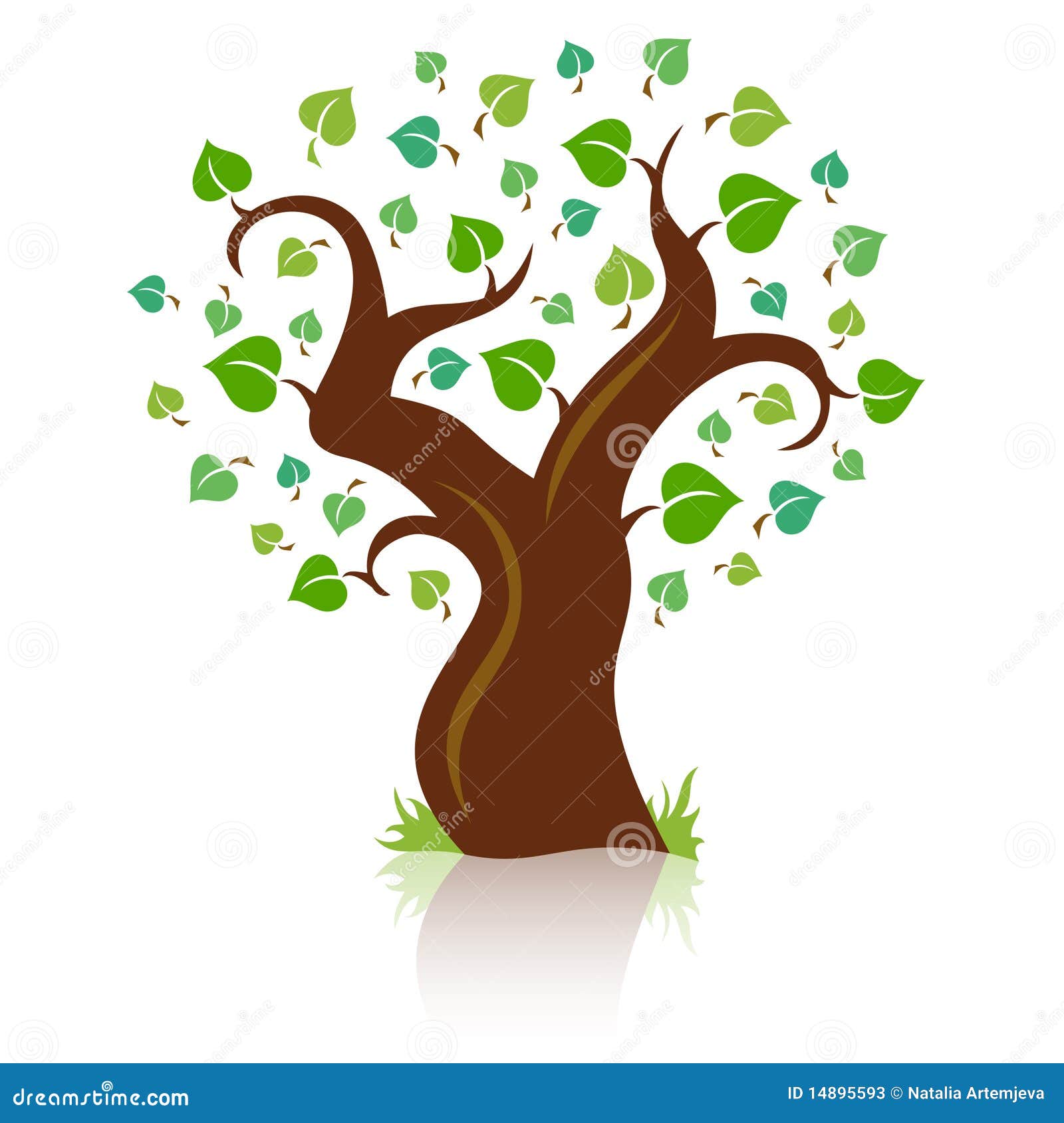 Vector tree stock vector. Illustration of design, element - 14895593