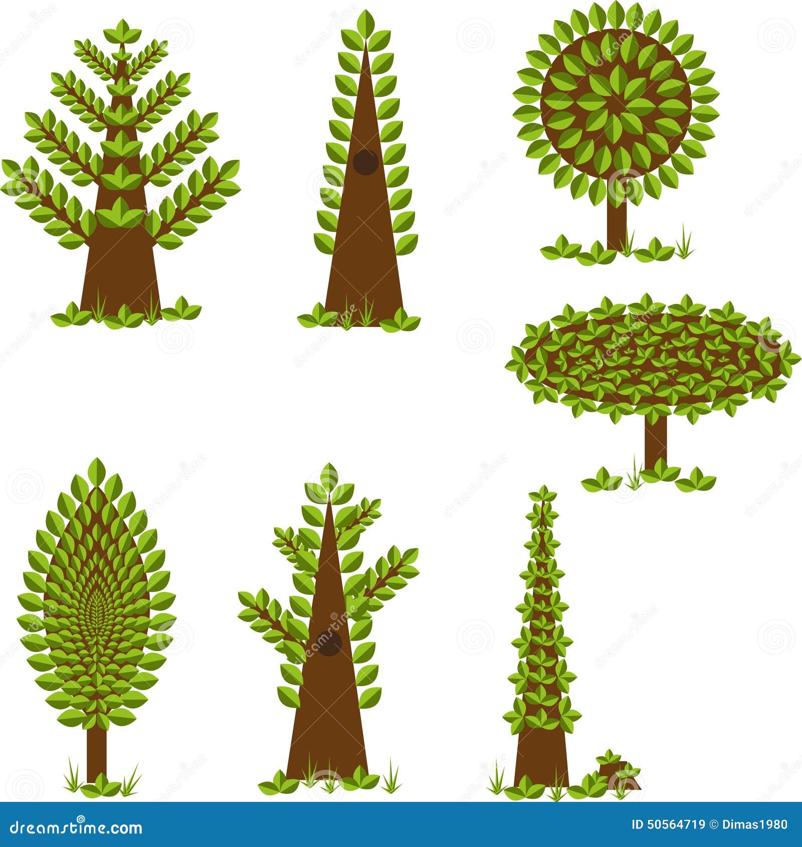 Vector tree stock vector. Illustration of cultivated - 50564719