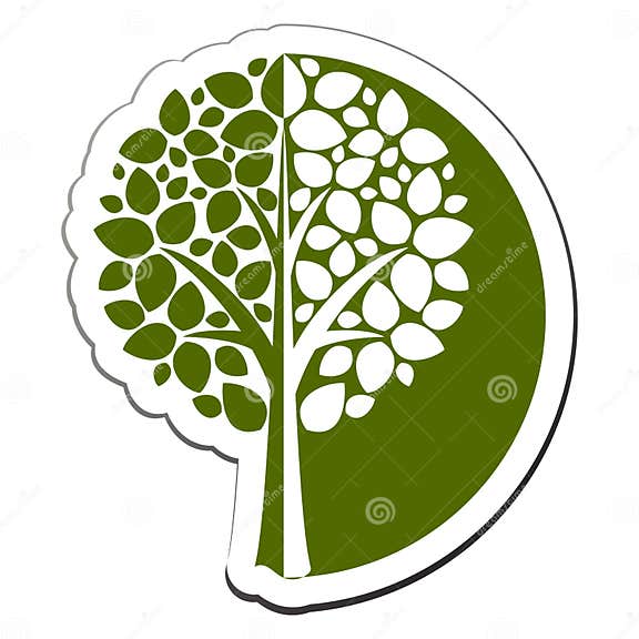 Vector tree emblem 1 stock vector. Illustration of logo - 20881738