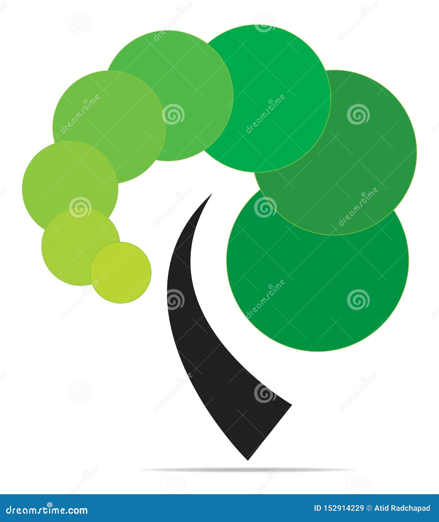 Vector tree emblem stock illustration. Illustration of park - 152914229