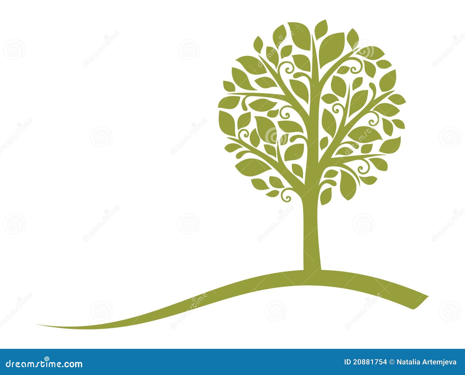 Vector tree emblem 4 stock vector. Illustration of icon - 20881754