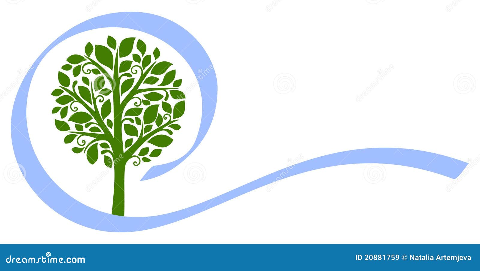 Vector tree emblem 5 stock vector. Illustration of ecology - 20881759